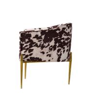 China Luxury Animal Prints 74*74*78cm Furniture Dining Room Chairs for sale