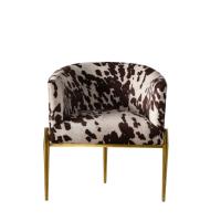 China Luxury Animal Prints 74*74*78cm Furniture Dining Room Chairs for sale