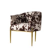 China Luxury Animal Prints 74*74*78cm Furniture Dining Room Chairs for sale