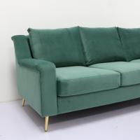 China Forest Green ODM Living Room Sofa With Metal Leg for sale