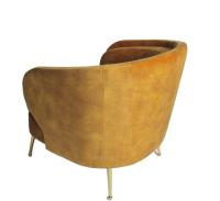 China Modern Gold Stainless Steel Legs 90cm Living Room Couches for sale