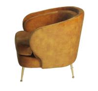 China Modern Gold Stainless Steel Legs 90cm Living Room Couches for sale