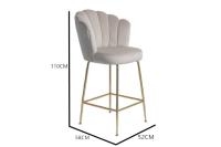 China Nordic Style Modern 52x58x110cm Velvet Dining Room Chairs for sale