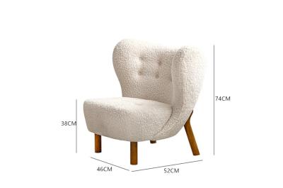 China Nordic Ins Style 46x52x74cm Single Sofa Bed Chair for sale