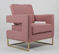 China Pink Modern 0.47cbm Living Room Occasional Chair for sale