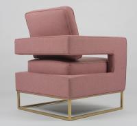 China Pink Modern 0.47cbm Living Room Occasional Chair for sale