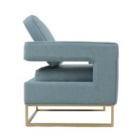China 83*75*85cm Single Living Room Sofa With Hallow Metal Base for sale