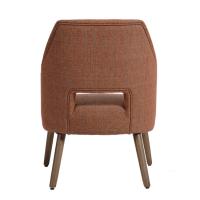 China H86cm Fabric Furniture Dining Room Chairs With Wooden Base for sale