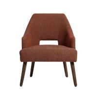 China H86cm Fabric Furniture Dining Room Chairs With Wooden Base for sale