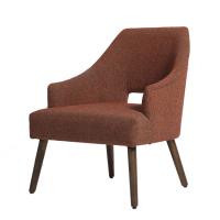 China H86cm Fabric Furniture Dining Room Chairs With Wooden Base for sale