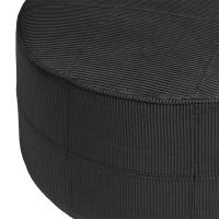 China Waterproof Fabric Living Room Round Fabric Ottoman H36cm for sale