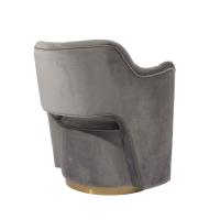 China Indoor Leisure 72cm Width Living Room Armchair With Grey Buttons for sale