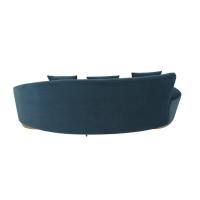 China EPE Wrapped Velvet Modern Fabric Sofa With Stainless Steel Base for sale