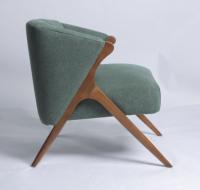 China American Style Webbing Armchair Sofa Chair With Solid Wood Legs for sale