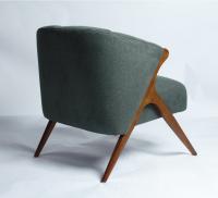 China American Style Webbing Armchair Sofa Chair With Solid Wood Legs for sale