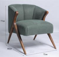 China American Style Webbing Armchair Sofa Chair With Solid Wood Legs for sale
