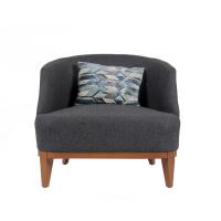 China Hotel Furniture High End Leather Metal Frame Lounge Chair Occasional for sale