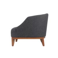 China Hotel Furniture High End Leather Metal Frame Lounge Chair Occasional for sale