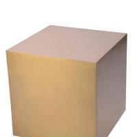 China Burnished Brass Black Steel Square Living Room Coffee Table 50x50x55cm for sale