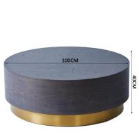 China Modern Furniture Stainless Steel Metal Base Coffee Table 100x40cm for sale
