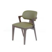 China Modern PVC Synthetic Leather Wooden Frame Dining Chairs H78cm for sale