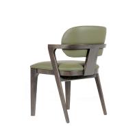 China Modern PVC Synthetic Leather Wooden Frame Dining Chairs H78cm for sale