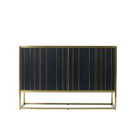 China Modern Sideboard Cabinet Gold Stainless Steel 2 Door Bar Cabinet For Home Hotel for sale