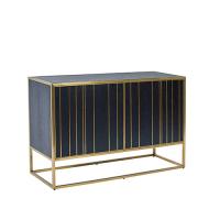 China Modern Sideboard Cabinet Gold Stainless Steel 2 Door Bar Cabinet For Home Hotel for sale