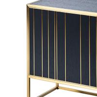 China Modern Sideboard Cabinet Gold Stainless Steel 2 Door Bar Cabinet For Home Hotel for sale