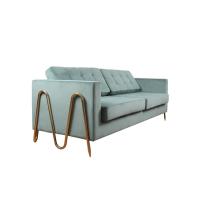 China Fabric Upholstery Velvet Couches Luxury Modern Sofa For Living Room W 85cm for sale
