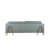 China Fabric Upholstery Velvet Couches Luxury Modern Sofa For Living Room W 85cm for sale