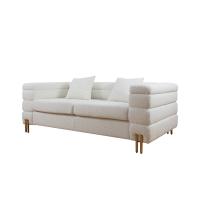 China Modern High End Velvet Fabric Custom Sofa Furniture Solid Wood for sale