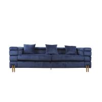 China Velvet Fabric Custom Upholstered Sofas To Meet Various Decoration Styles for sale
