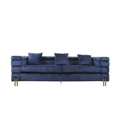China Velvet Fabric Custom Upholstered Sofas To Meet Various Decoration Styles for sale