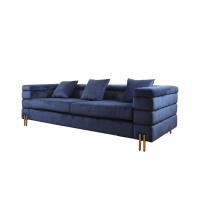 China Velvet Fabric Custom Upholstered Sofas To Meet Various Decoration Styles for sale