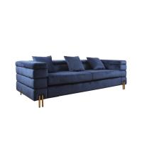 China Velvet Fabric Custom Upholstered Sofas To Meet Various Decoration Styles for sale