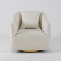 China Unfolded Modern Living Room Sofa White Stainless Steel for sale