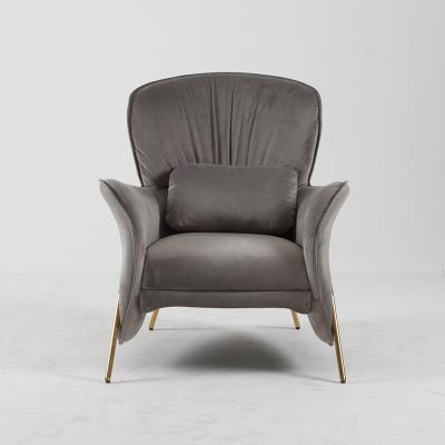 China Stainless Steel Leg Leisure Arm Chair For Living Room Modern for sale