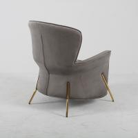 China Stainless Steel Leg Leisure Arm Chair For Living Room Modern for sale