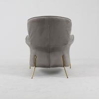 China Stainless Steel Leg Leisure Arm Chair For Living Room Modern for sale