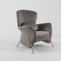 China Stainless Steel Leg Leisure Arm Chair For Living Room Modern for sale