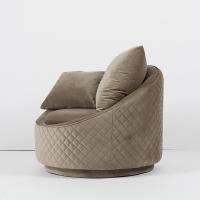 China Mid Century Modern Sofa Set Gray Leather Materials ISO9000 for sale