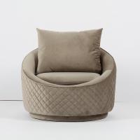 China Mid Century Modern Sofa Set Gray Leather Materials ISO9000 for sale