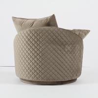 China Mid Century Modern Sofa Set Gray Leather Materials ISO9000 for sale
