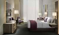 China Plywood MDF Modern Luxury Bedroom Furniture For Hotel for sale