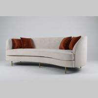 China Indoor Furniture Living Room Curved Sofa Unfolded Modern Fashion for sale