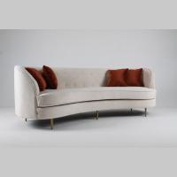 China Indoor Furniture Living Room Curved Sofa Unfolded Modern Fashion for sale