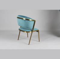 China Upholstered Sillas Blue Velvet Dining Chair For Kitchen Modern Nordic for sale