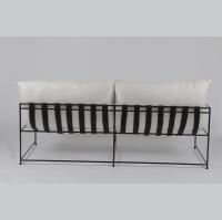 China Lazy Cloth Art Iron Art Loveseat Sofa For Reading Leisure Light Luxury for sale