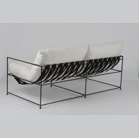 China Lazy Cloth Art Iron Art Loveseat Sofa For Reading Leisure Light Luxury for sale